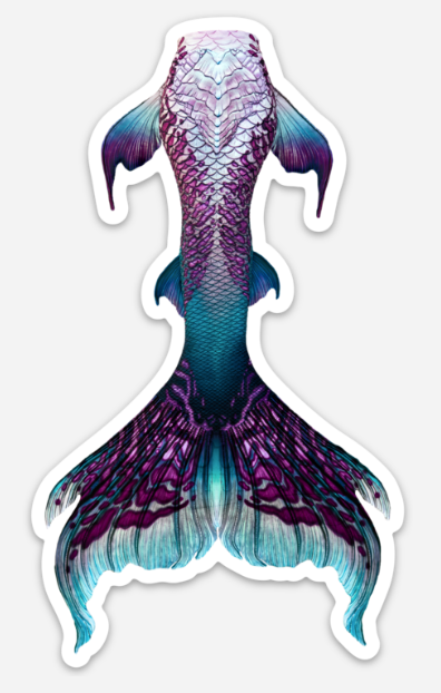 Asteria Merbella by Finfolk Signature Tail Sticker – Finfolk Productions