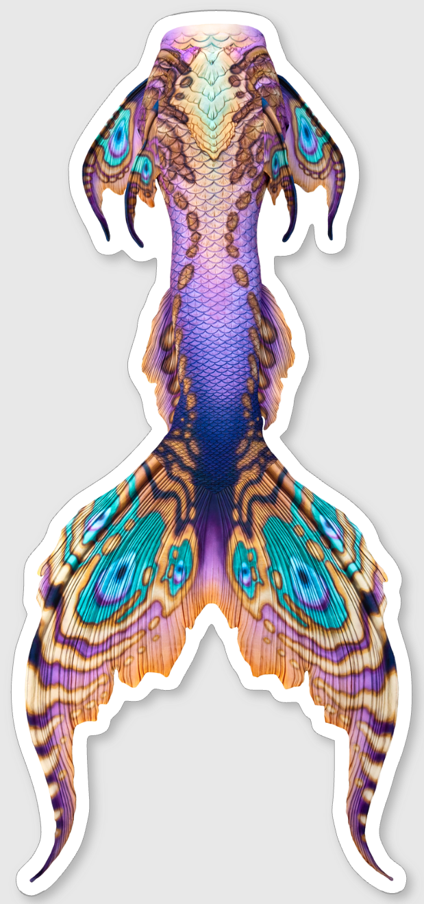 Rune Merbella by Finfolk Signature Tail Sticker – Finfolk Productions